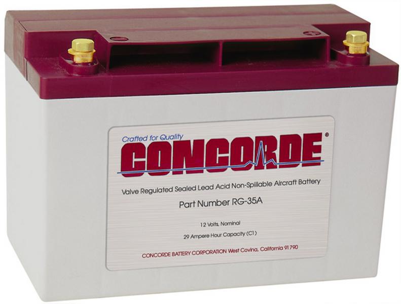 Buy Concorde Battery RG-35A 12v Aircraft Battery | Pilot John