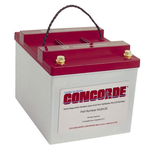 Buy Concorde Battery RG24-20 24v Aircraft Battery | Pilot John