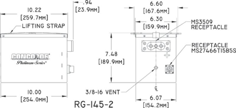 Buy Concorde Battery RG-145-2 24v Aircraft Battery | Pilot John