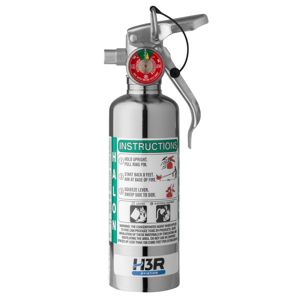 Shop H3R Aviation A344TC - Chrome Aircraft Fire Extinguisher - Premium Safety for Small Aircraft ...