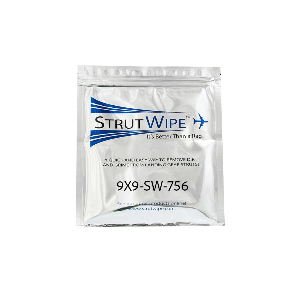 Shop StrutWipe 9X9-SW-756 - MIL-PRF-5606 pre-saturated Cleaning Wipe, 9" x 9" | Pilot John
