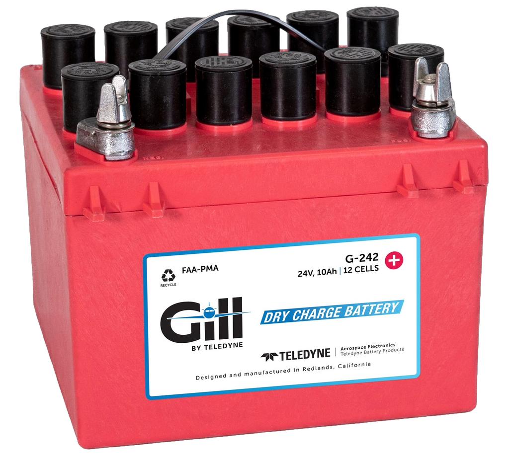 Shop Teledyne Gill G-242 - Dry Charged Lead-Acid Aircraft Battery ...