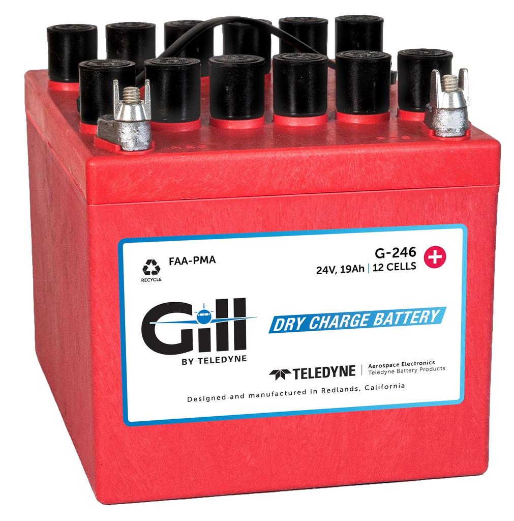 Shop Teledyne Gill G-246 - Dry Charged Lead-Acid Aircraft Battery ...