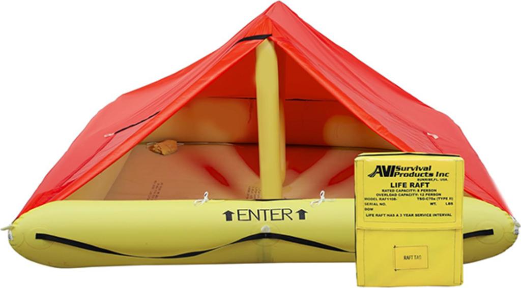 Shop AVI Survival Products RAF1108-305 – TSO 8 Person Life Raft with ...