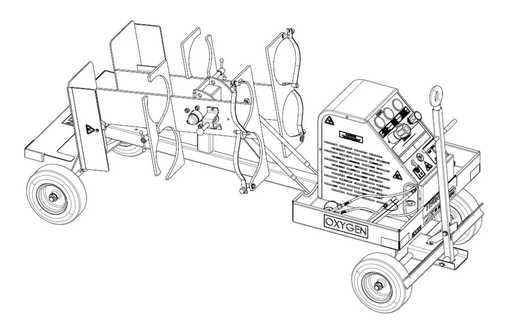 Shop Tronair 20-4532-9000 4 Bottle Oxygen Cart with Booster – 3 O2 ...