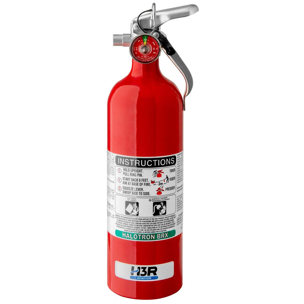 H3R Aviation 3.55 lb. Halotron BrX Fire Extinguisher w/wall bracket ...