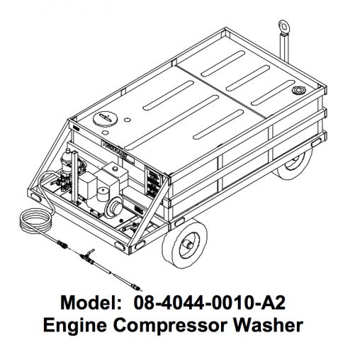 Tronair 08-4044-0010-A2 – Engine Compressor Washer Cart – Separate Wash ...