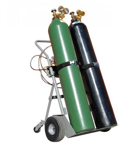 2 Bottle Aircraft Oxygen Handcart with Booster / Regulators | Pilot John