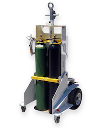 2 Bottle Ramp Aircraft Oxygen Cart Towable Complete | Pilot John