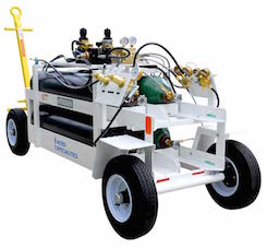 4 Bottle Aircraft Combo Oxygen / Nitrogen Cart Complete | Pilot John