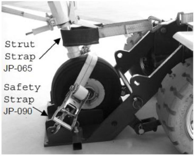 Tronair JP-090 Wheel Safety Strap for JetPorter Tug | Pilot John