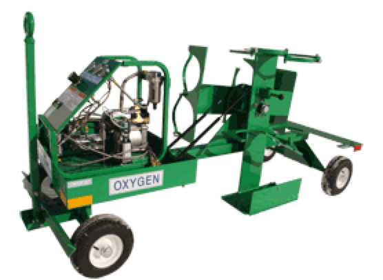 Tronair 20-4525-0000 – 4-Bottle Oxygen Service Cart Manifold, High ...