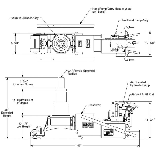 Buy Malabar 8714 – 65-Ton Floating Fly-Away Aircraft Axle Jack | Pilot John
