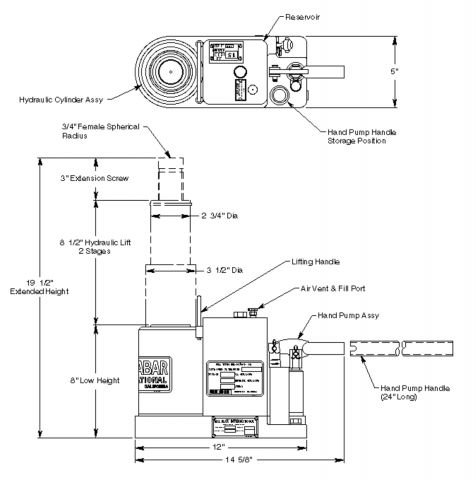 Buy Malabar 215 Axle Jack - 15 Ton Capacity | Pilot John