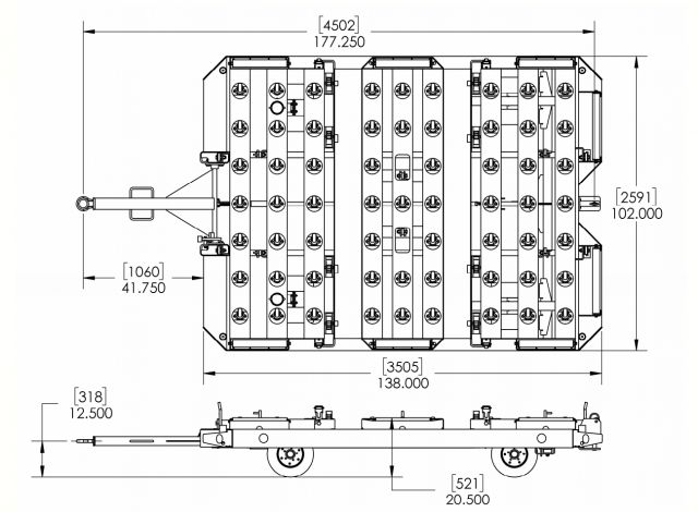 Shop Clyde 15F3570 Aircraft Cargo Dolly – LD1, LD2, LD3, LD4, LD5, LD6 ...