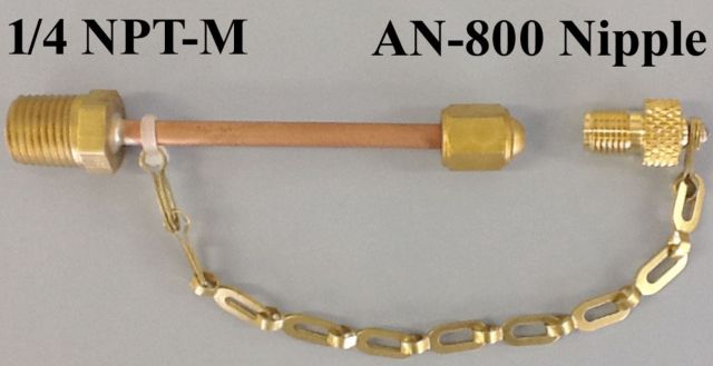 Shop O2-AD-04 – 3" Aircraft Oxygen Charge Combo Adapter | Pilot John