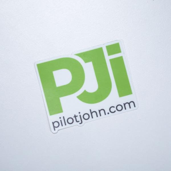 Buy Pilot John International - PJi - Sticker - 8" x 6.5" | Pilot John