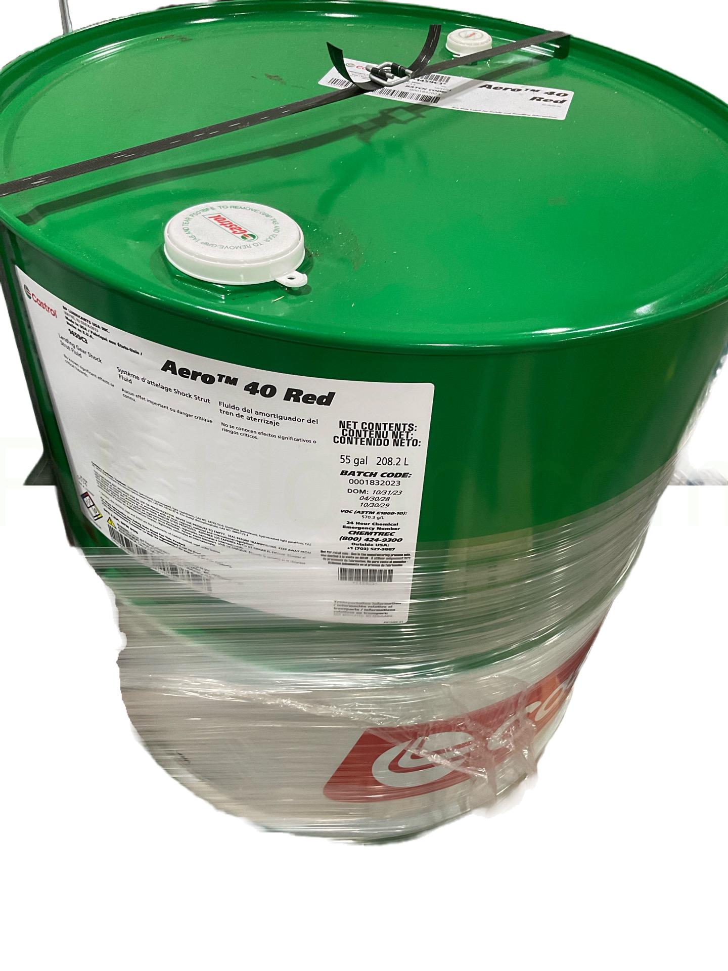 Shop Castrol Aero-40 5606 Hydraulic Fluid – 55 Gallon Drum | Pilot John ...