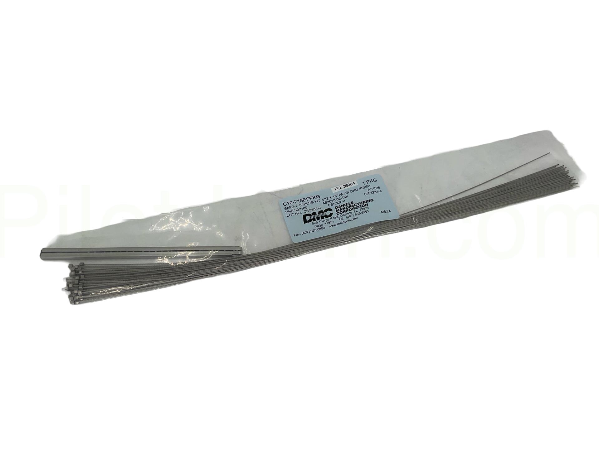 Shop DMC C10-218EFPKG - Safe T Cable Kit - .032X18" PKG OF 50 | Pilot John