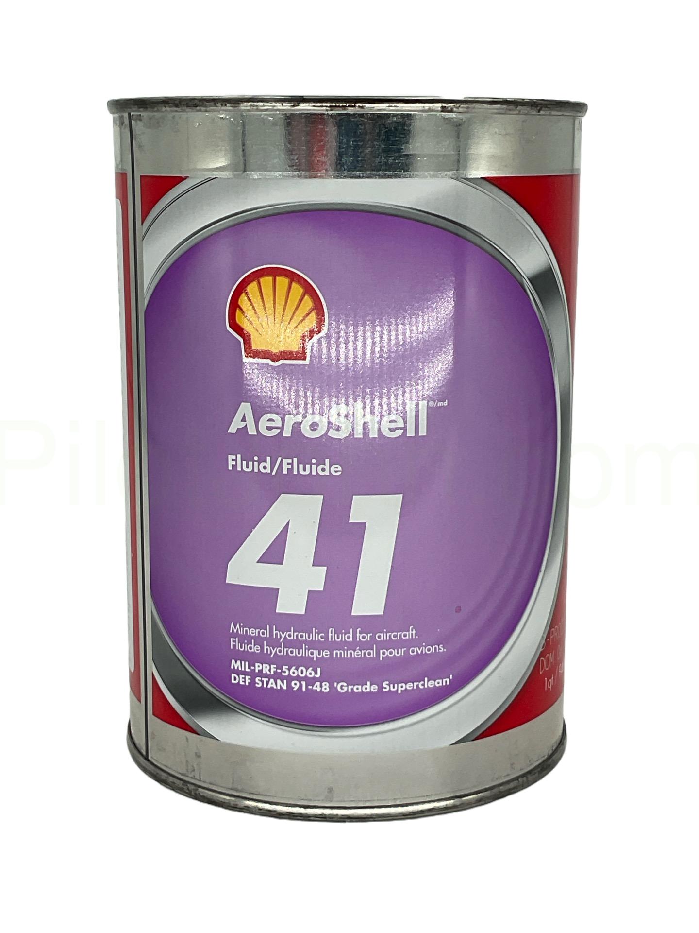 Shop AeroShell Fluid 41 Aircraft Hydraulic Fluid | 550043663 | 1 Quart, Case of 24 | Pilot John