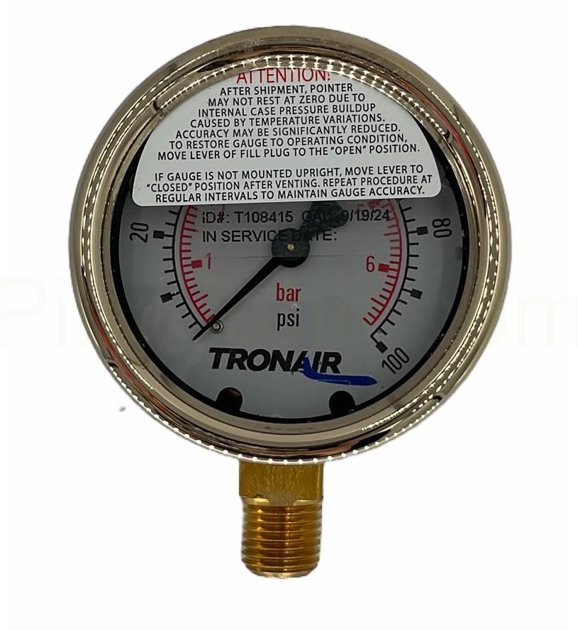 Shop Tronair HC-1727 - Replacement 100 PSI Gauge | Pilot John
