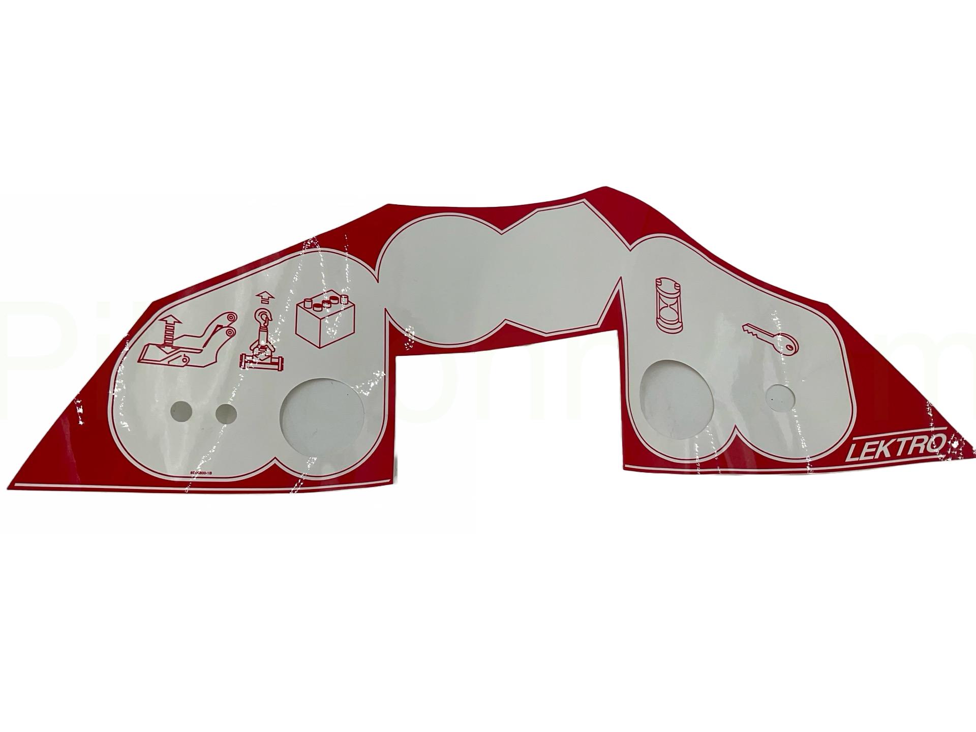 Shop Lektro 85D8800-1B - Red on White Dash Decal | Pilot John