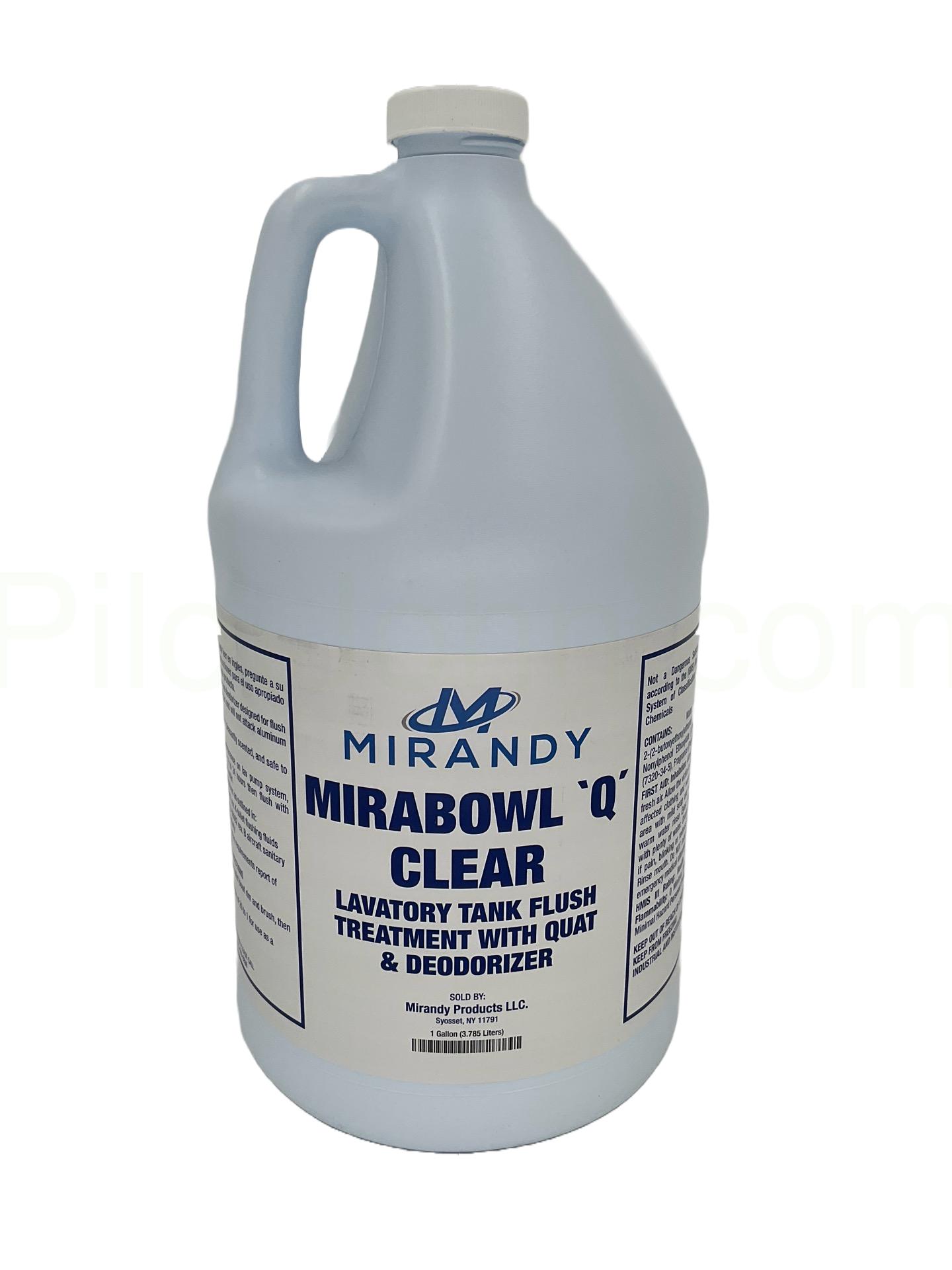 Shop Mirandy Mirabowl Q Clear Lavatory Fluid – 1 Gallon – MQCL-GL ...