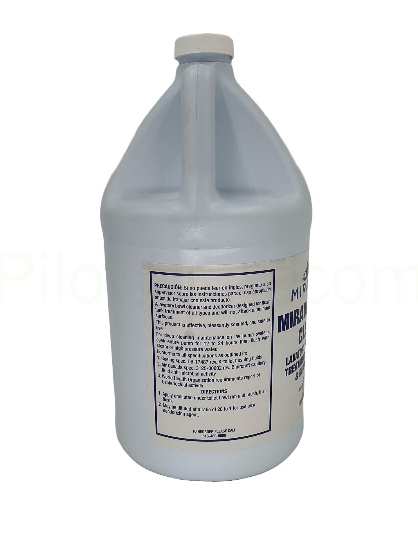 Shop Mirandy Mirabowl Q Clear Lavatory Fluid – 1 Gallon – MQCL-GL | Pilot John