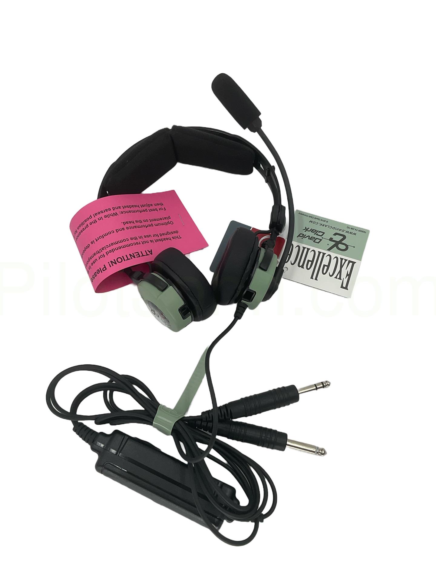 Shop the David Clark 43107G-01 - JET-X ENC Pilot Headset, Dual Plug ...