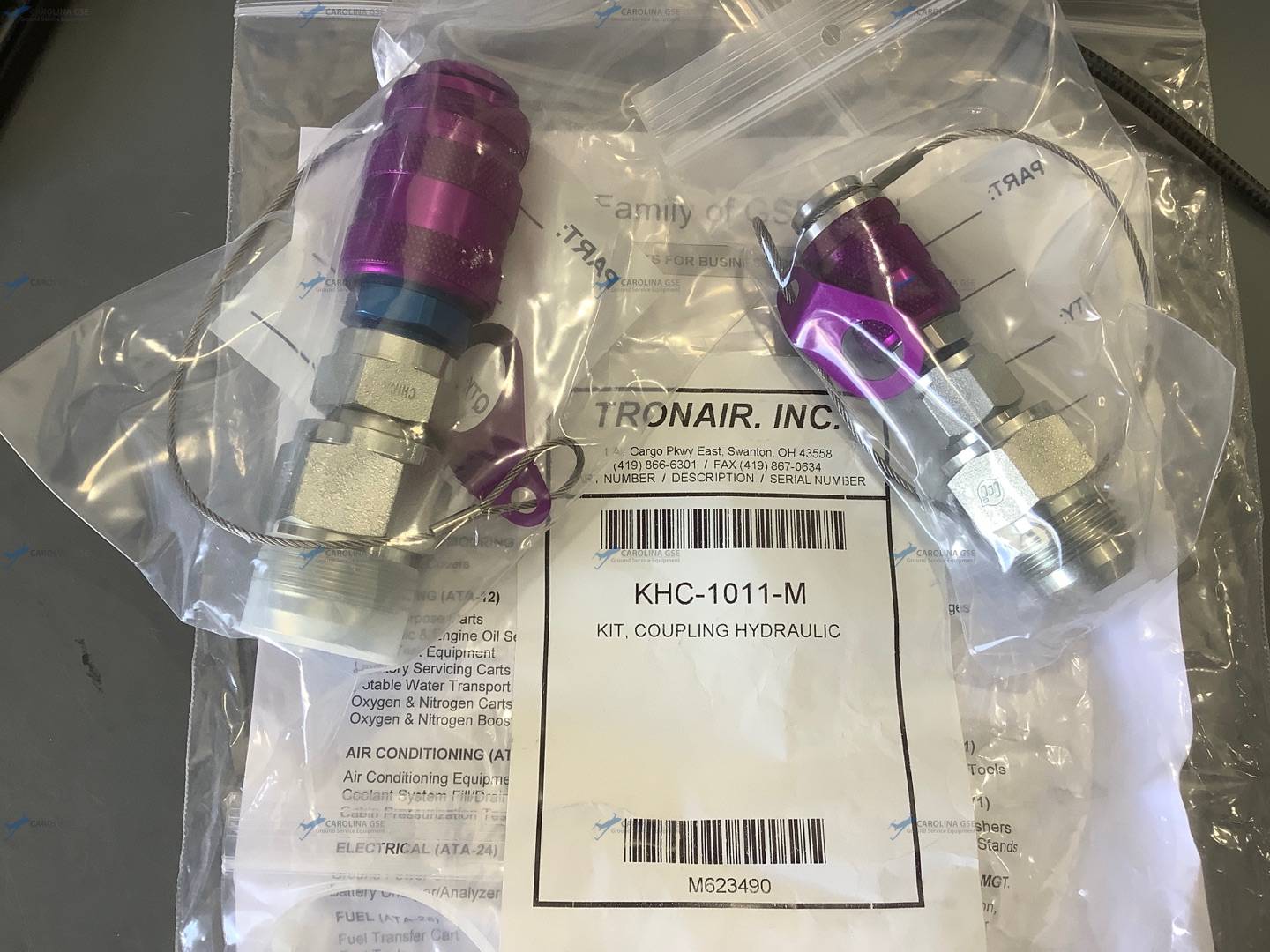 Shop Tronair KHC-1011-M Quick-Disconnect Hydraulic Coupling Kit with ...
