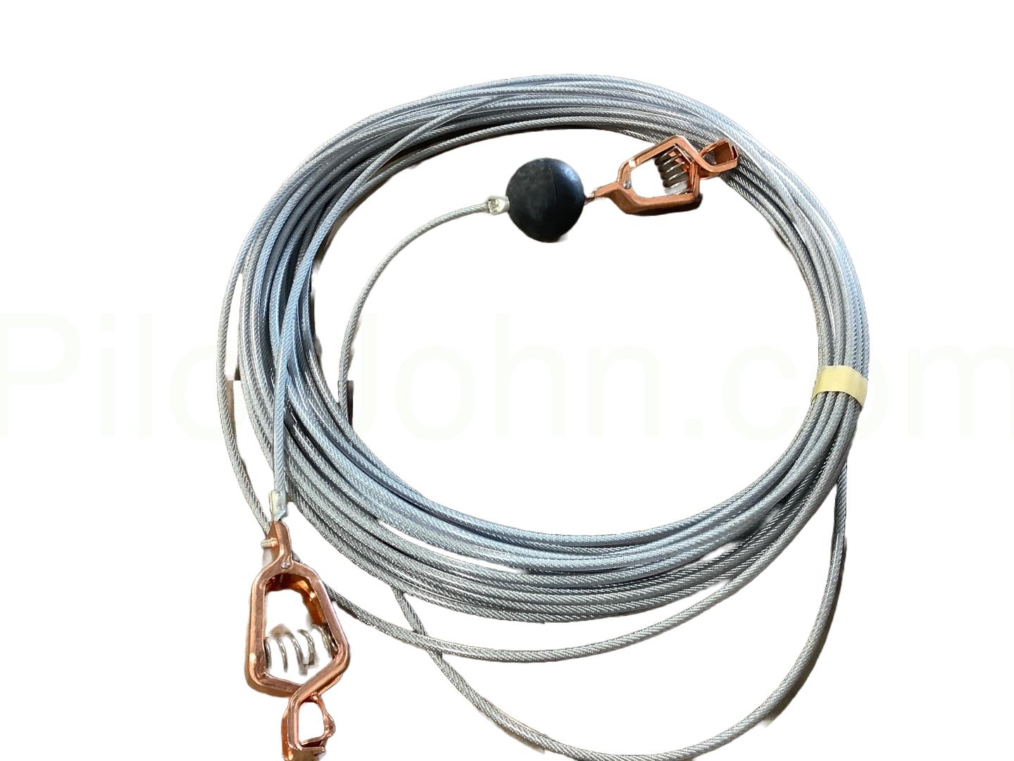 Buy FL-K-1000-01 - 50' Aircraft Fuel Grounding Cable | Pilot John