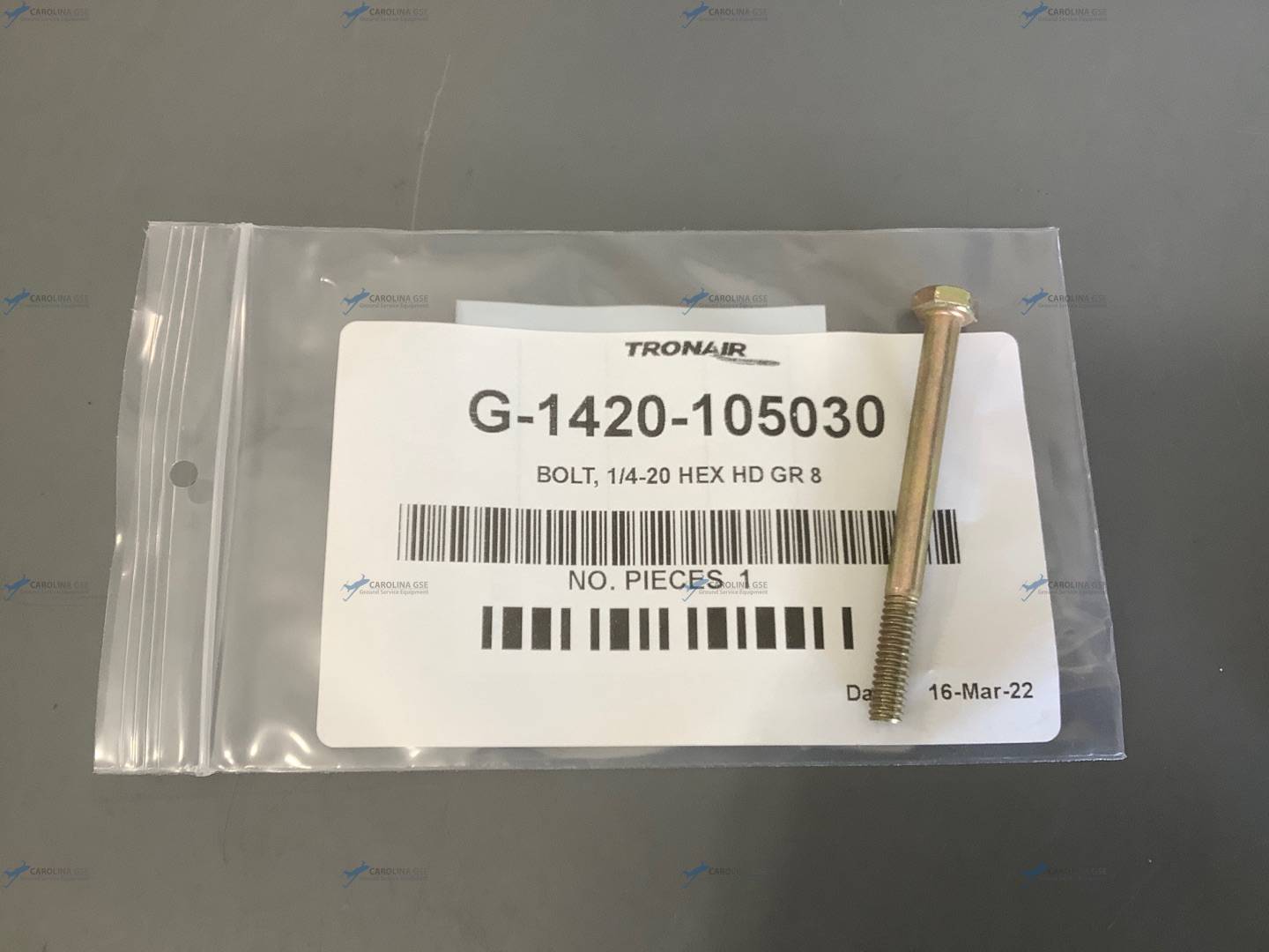 Buy Tronair G-1420-105030 - 1/4-20 HEX HD GR 8 Bolt | Pilot John