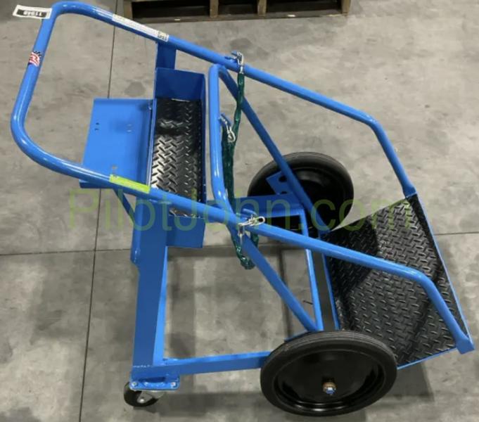 Used 2 Bottle Oxygen / Nitrogen Handcart - Tronair 12-3100-1000 | Pilot ...